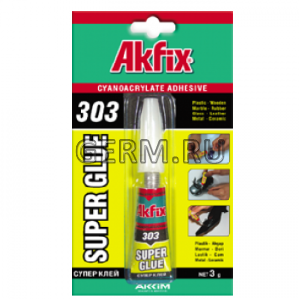 Akfix 303 супер клей на блистере